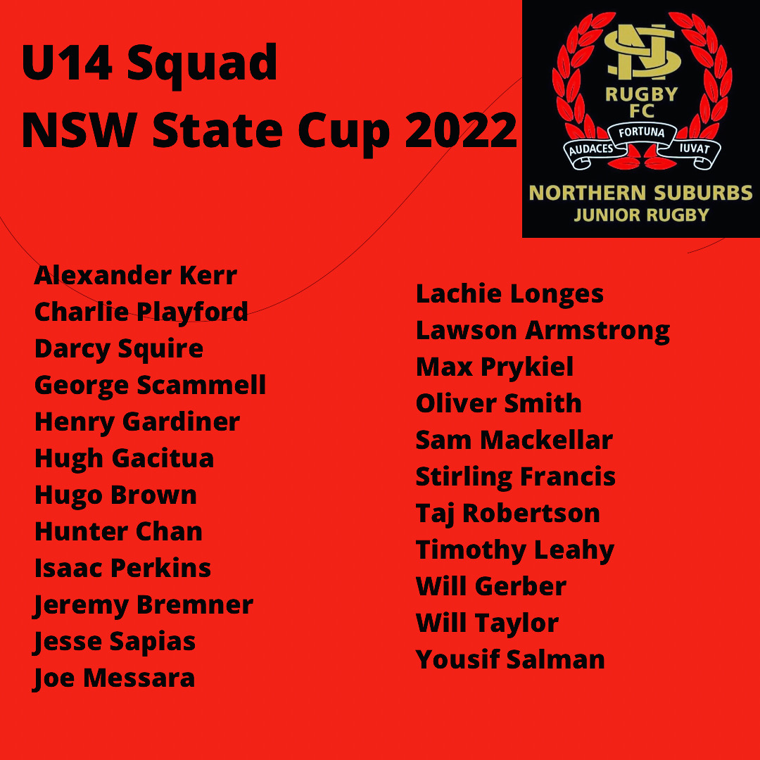 Under 14s – Northern Suburbs Junior Rugby Union